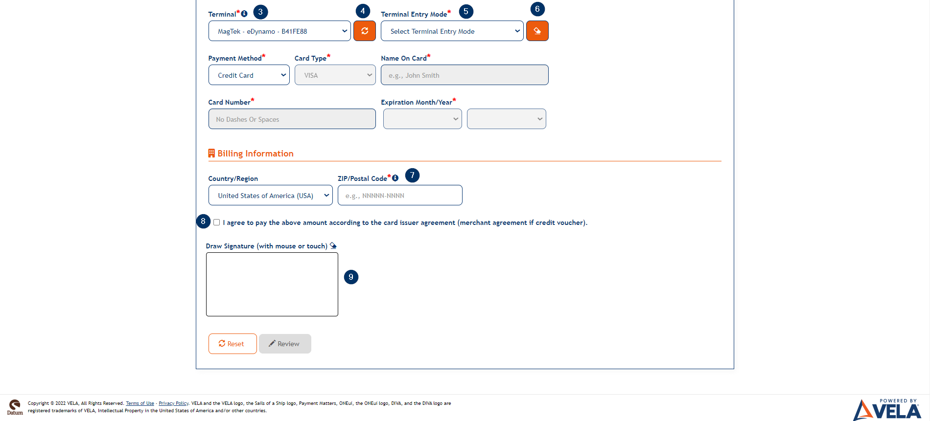 Make A Payment - Card Present - ONEui User Guide